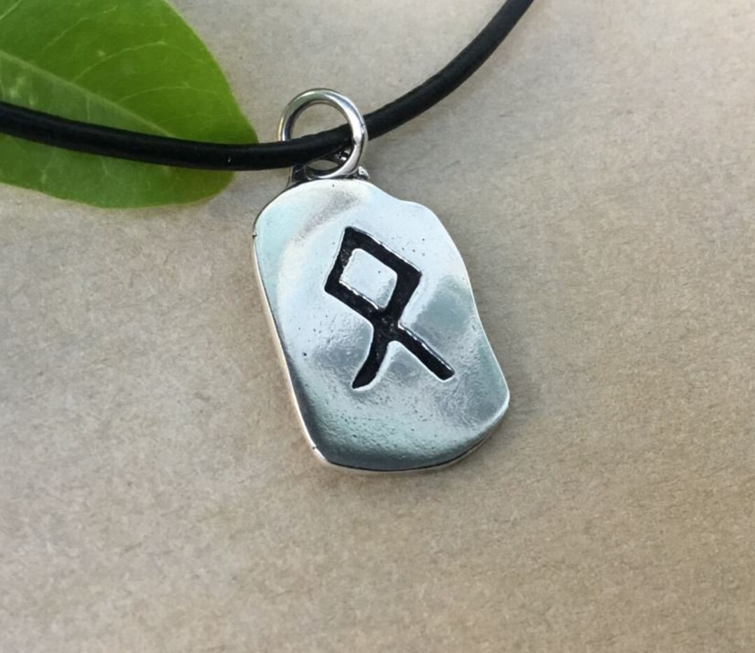 Viking Runic Odal Othala Futhark Letter Sterling Silver 925 Antique ...