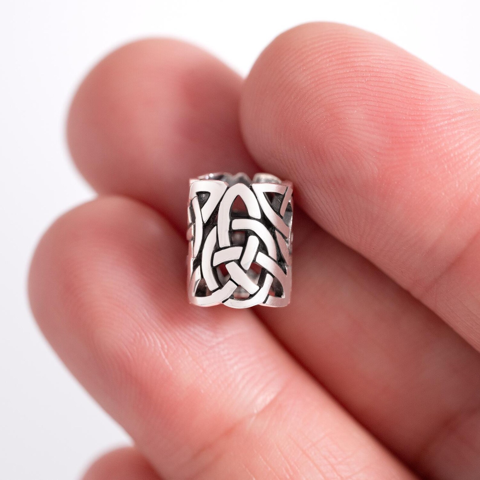 Celtic Triquetra Knot Cut Through Sterling Silver 925 Handcrafted Pagan ...