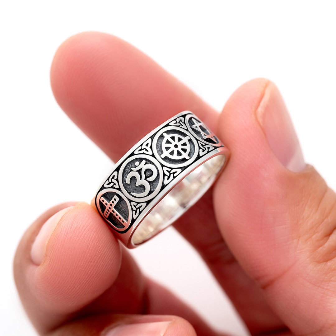 Sacred Symbols Yin Yang Crescent Moon Christian Cross Star of David ...