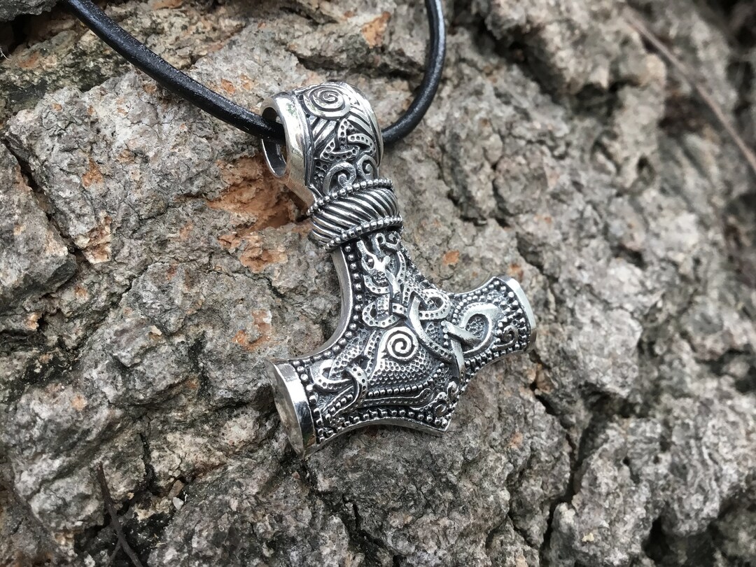 Viking Knotwork Thor Hammer Mjolnir 925 Sterling Silver Legendary ...