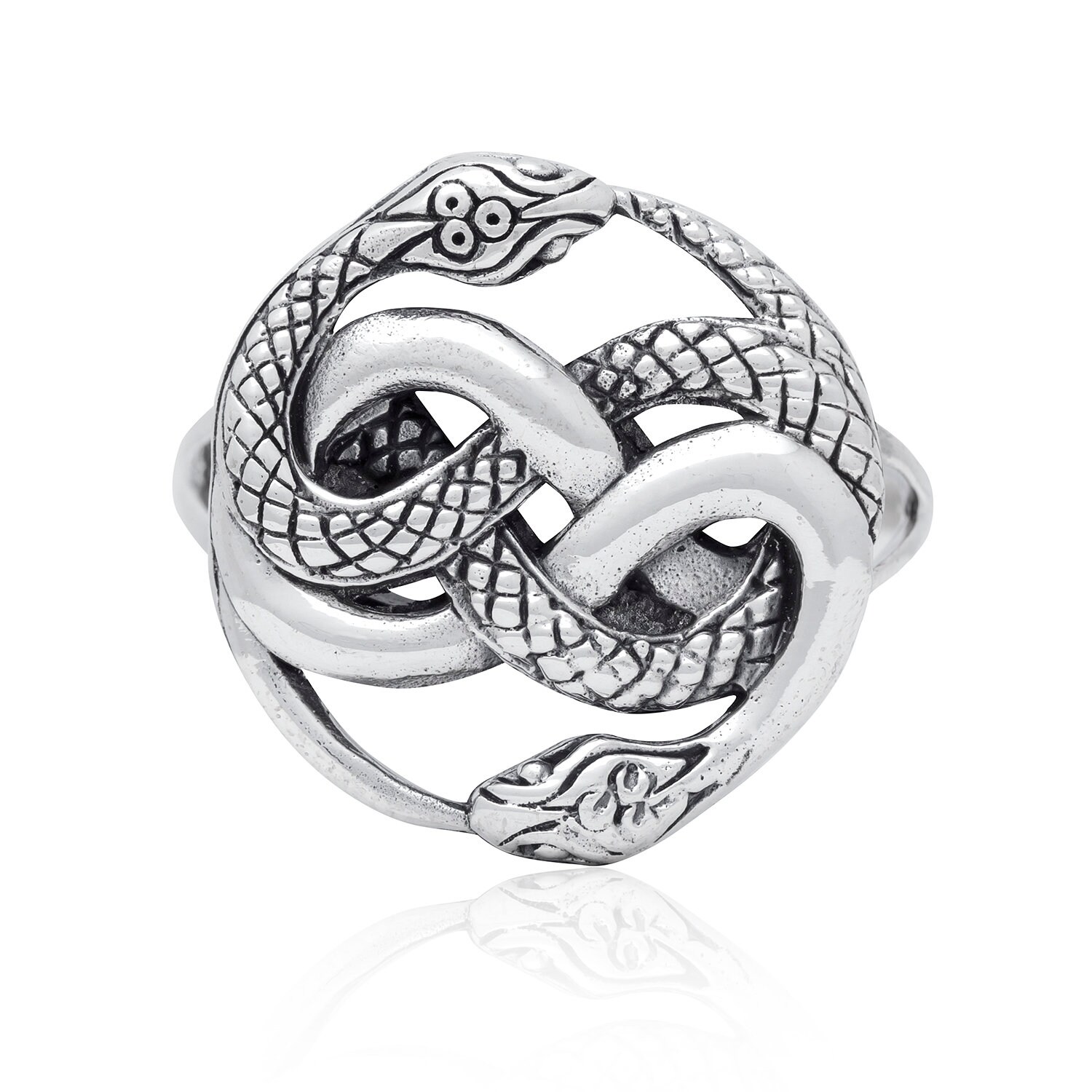 Ouroboros Uroboros Serpent Snake Infinity Eating Tail 925 Sterling ...