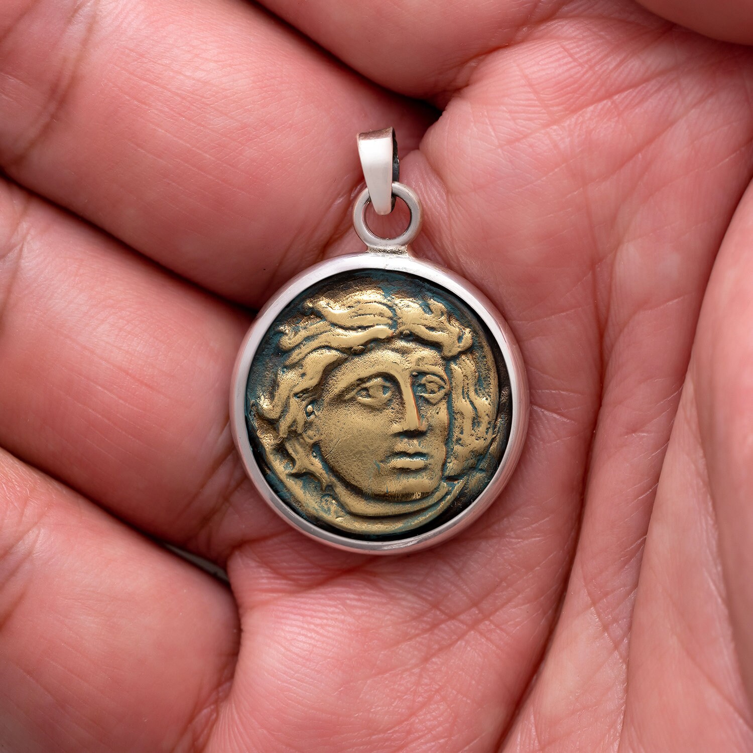 Helios Sun God Rose Rhodes Ancient Greek Tetradrachm Stater Coin ...