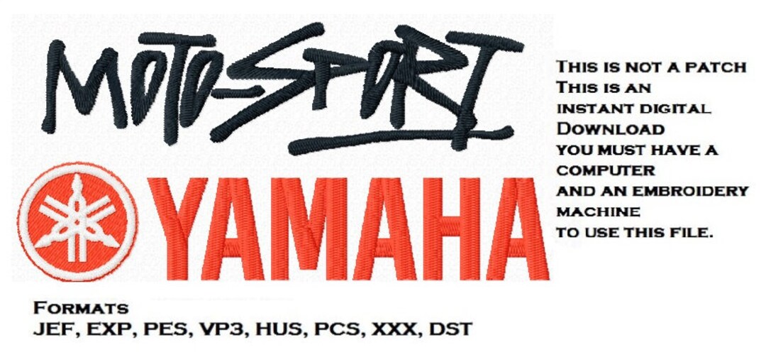 Yamaha Embroidery Machine Design - Etsy