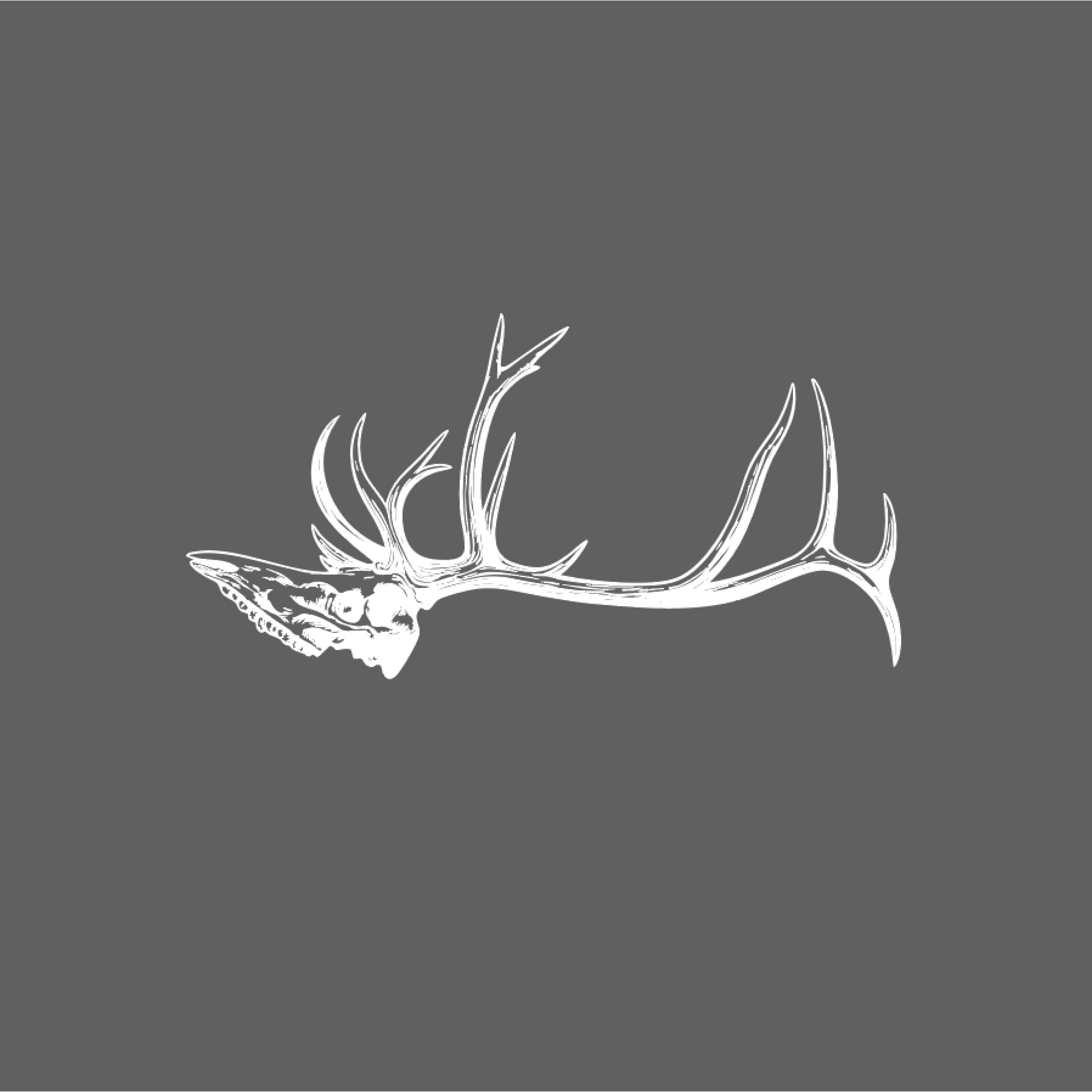 Bull Elk Skull Antlers SVG Bundle – 3 Digital Skull Antler ...