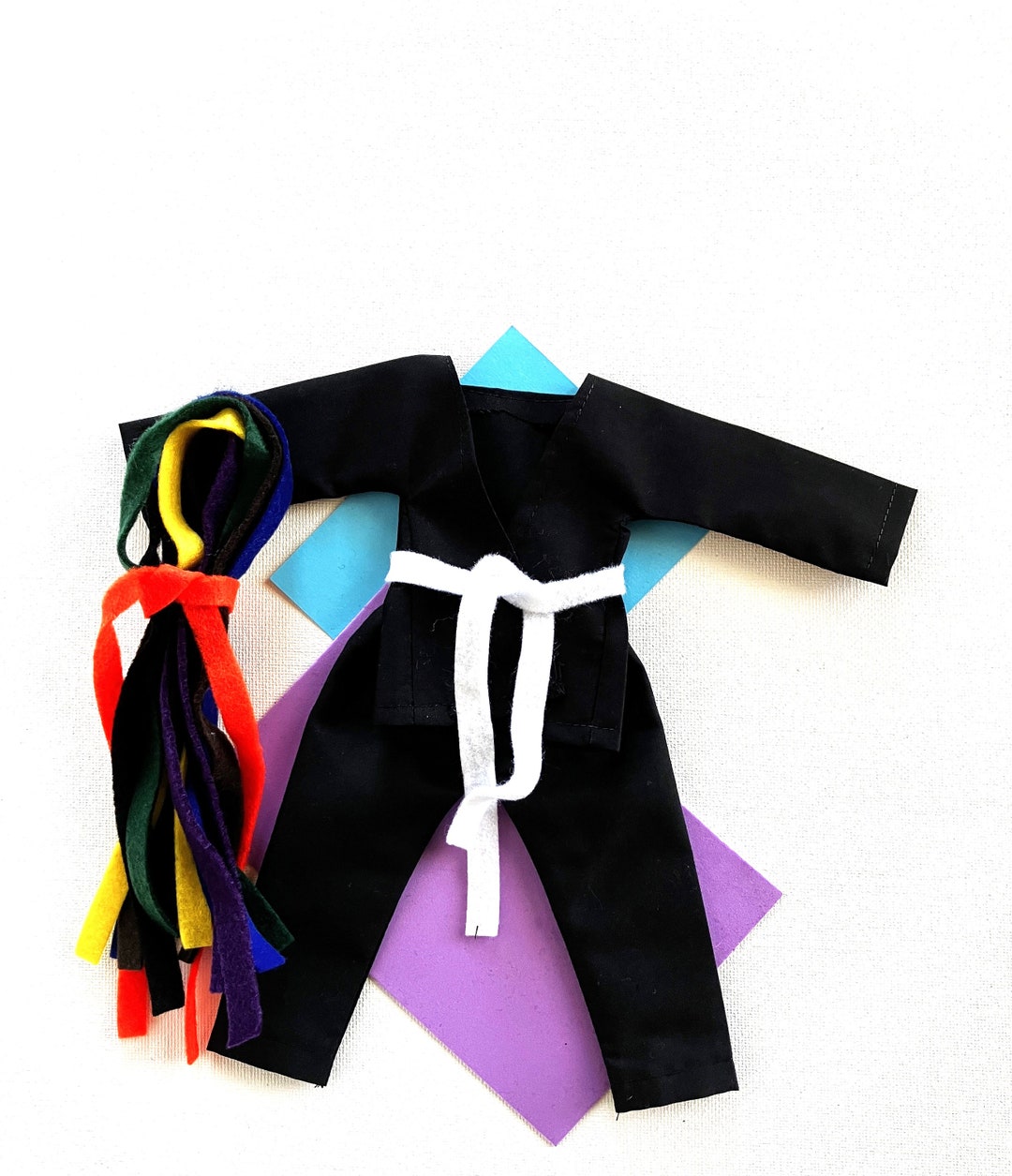 Elf Karate, Judo, Black, Gi, Martial Arts, TKD Set for Elf 12 Inch ...
