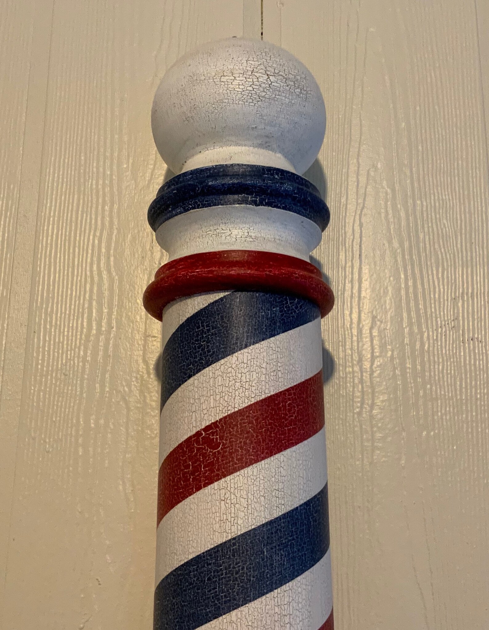 Barber Pole Rustic Finish hand Turned From Solid Poplar and - Etsy
