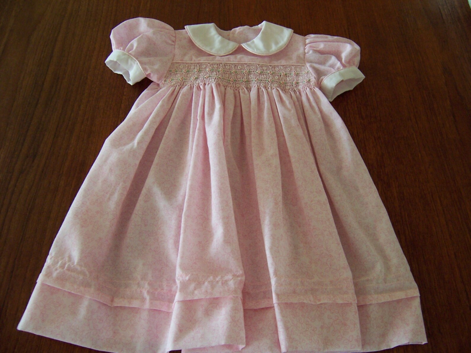 Hand Made Hand Smocked Square Yoke Dress - Etsy