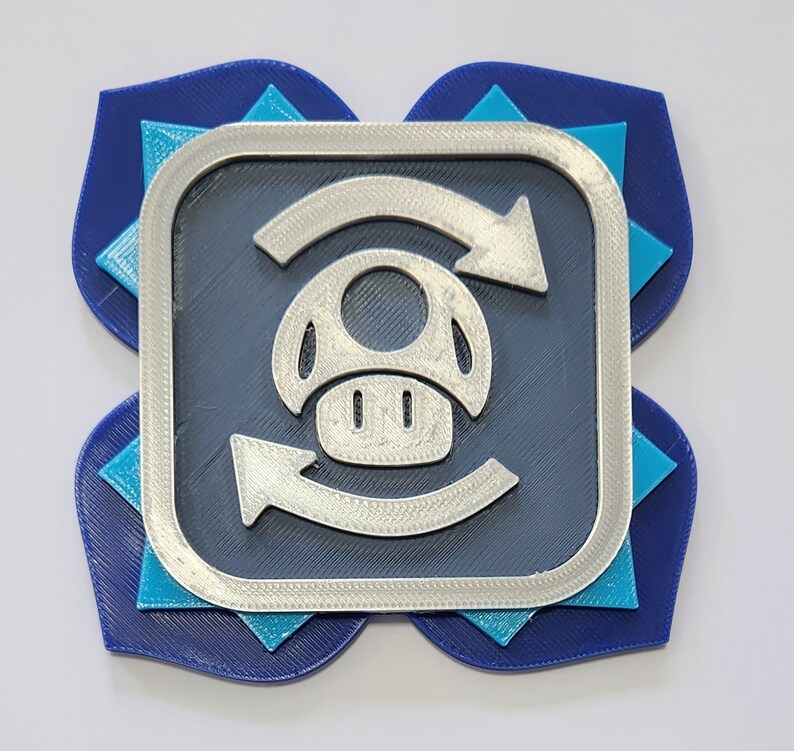 3D Printed Super Mario Bros Wonder Badge Auto Super Mushroom - Etsy ...