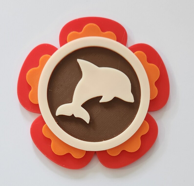 3D Printed Super Mario Bros Wonder Badge Dolphin Kick Badge - Etsy