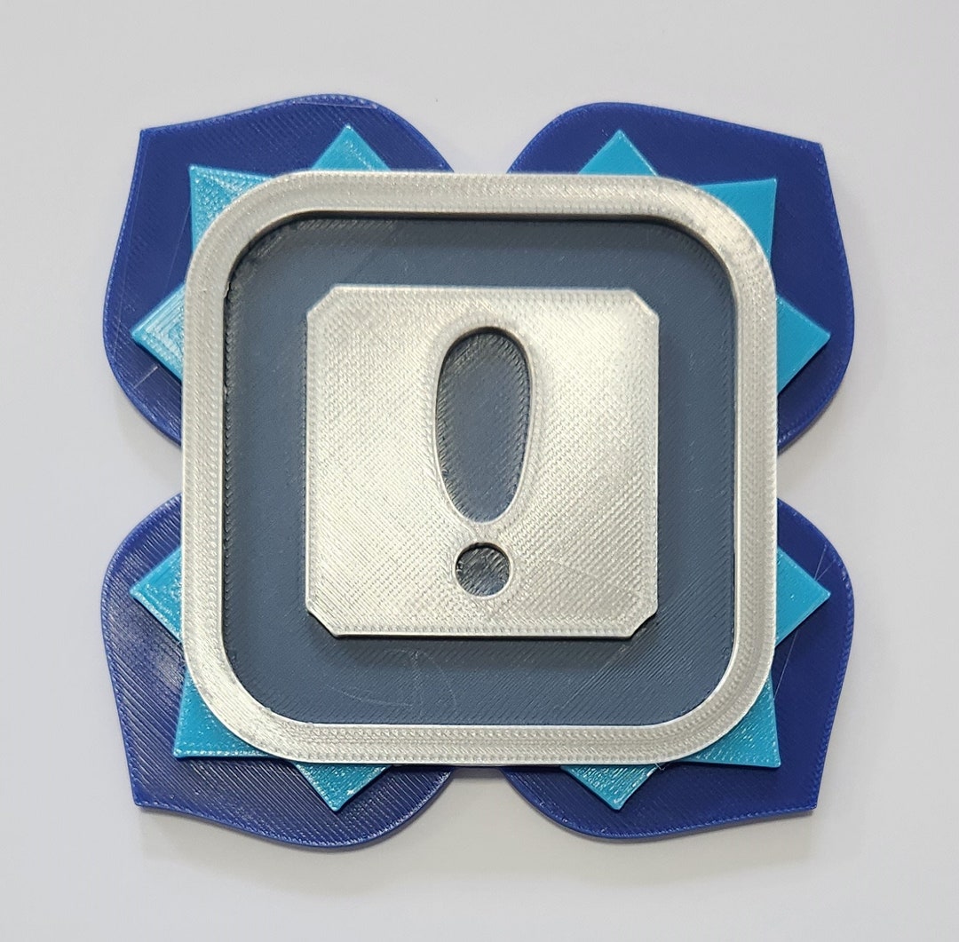 3D Printed Super Mario Bros Wonder Badge Blocks Badge Coaster - Etsy