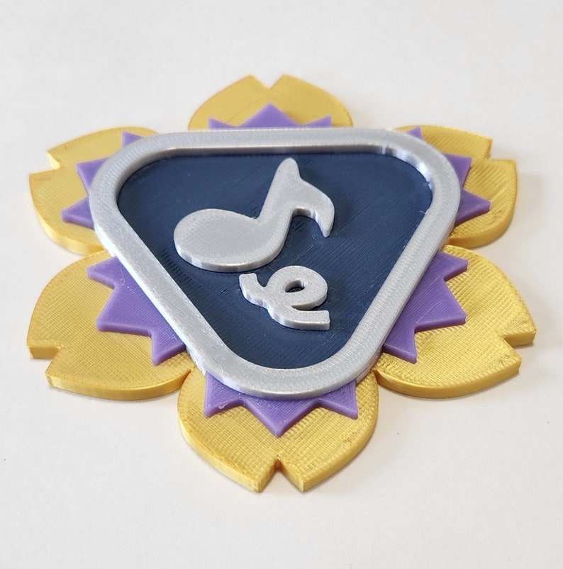 3D Printed Super Mario Bros Wonder Badge Sound off Badge Coaster - Etsy