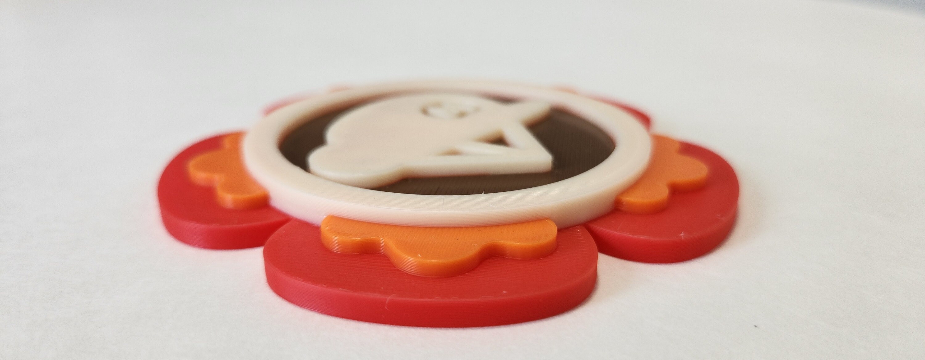 3D Printed Super Mario Bros Wonder Badge Parachute Cap Badge Coaster - Etsy