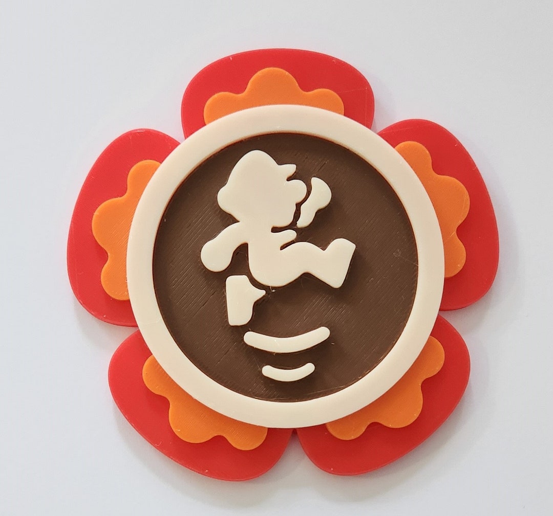 3D Printed Super Mario Bros Wonder Badge Floating High Jump Badge ...