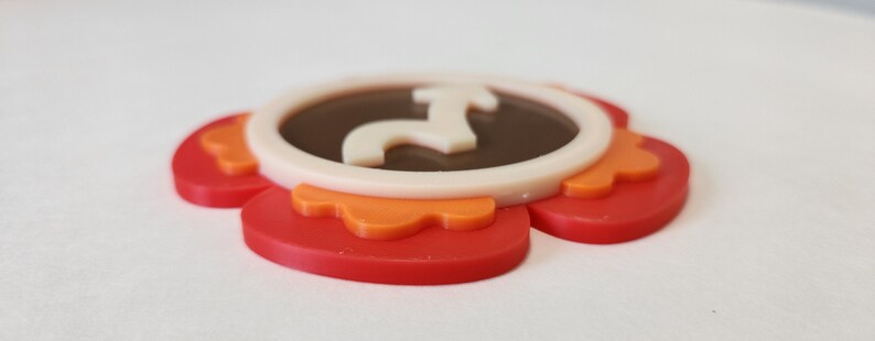 Insignia Wonder de Super Mario Bros impresa en 3D / Salto de altura ...