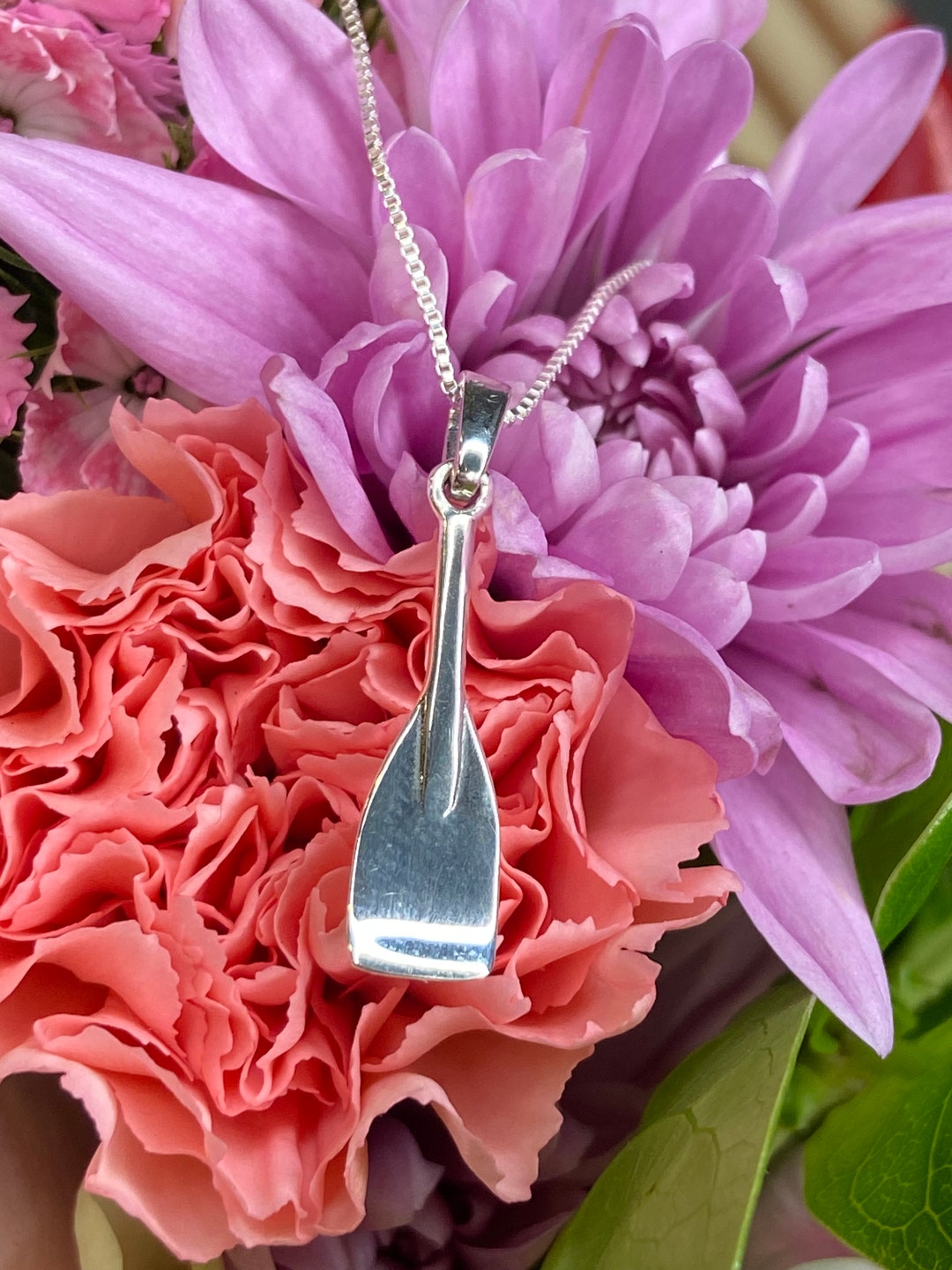 Sterling Silver Oar Pendant Rowing Pendant USA Rowing Port Starboard - Etsy