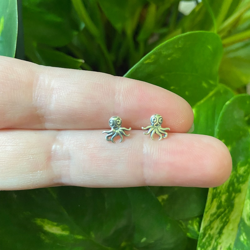 Octopus Earrings - Etsy