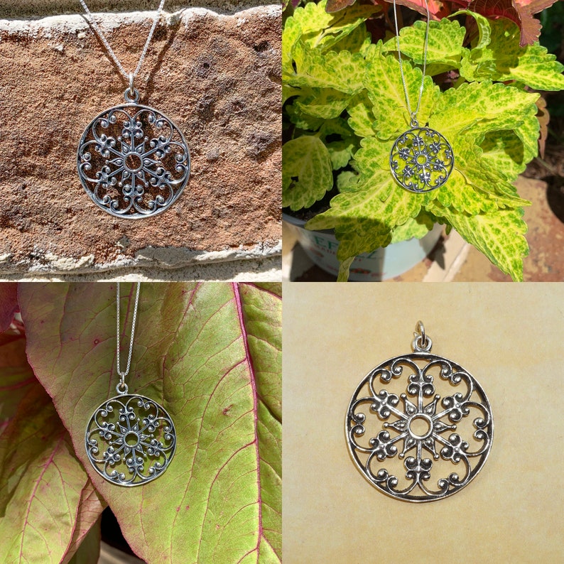 Charleston Firehouse Gate Pendant: Sterling Silver Ironwork Jewelry - Etsy