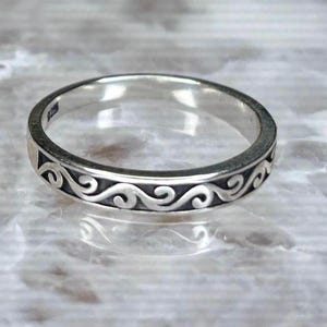Stackable Sterling Silver 925 Ring Filigree · Sizes 3-10 Available - Etsy
