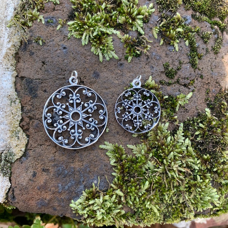 Charleston Firehouse Gate Pendant: Sterling Silver Ironwork Jewelry - Etsy