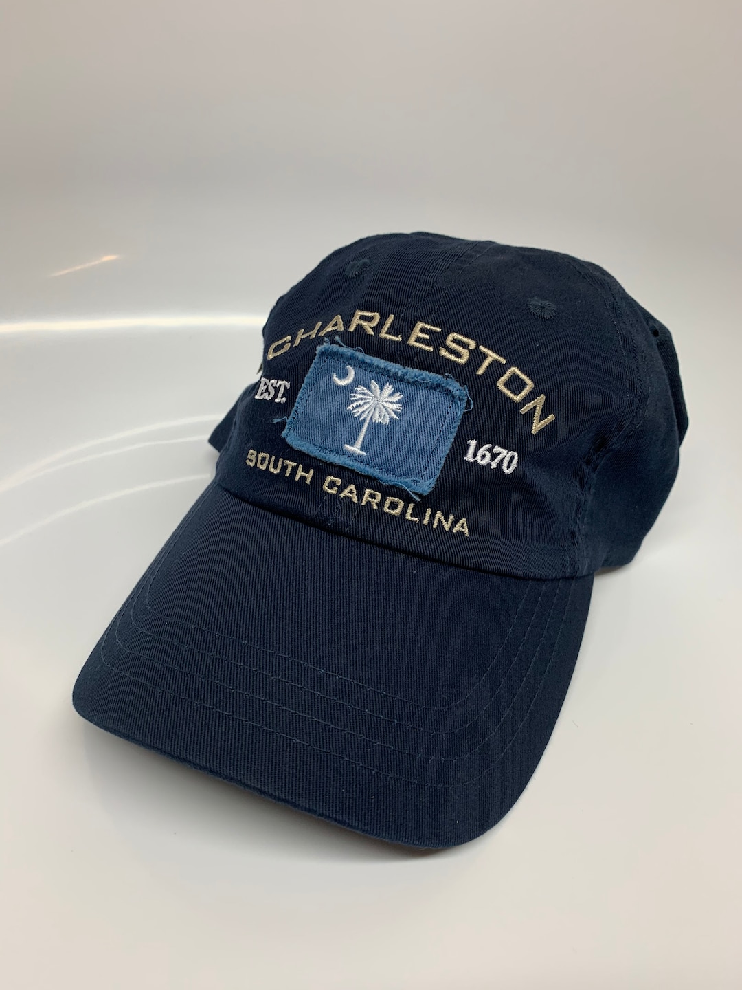 Charleston South Carolina Hat: Palmetto Flag Patch, Adjustable Dad Hat ...