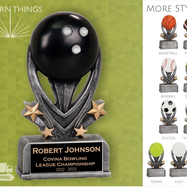 Bowling Trophies - Etsy