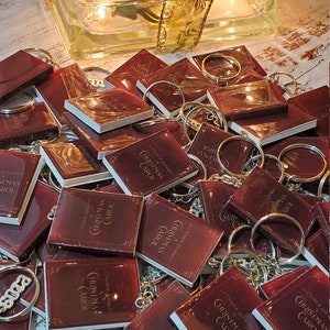 Bulk Custom Small or Mini Book Keychains (starting at a Dozen) - Etsy