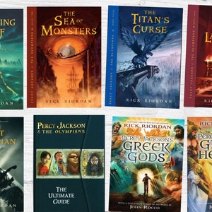Handmade Percy Jackson Magnet Set, Rick Riordan, Set of 4, 5, or 8 Mini ...