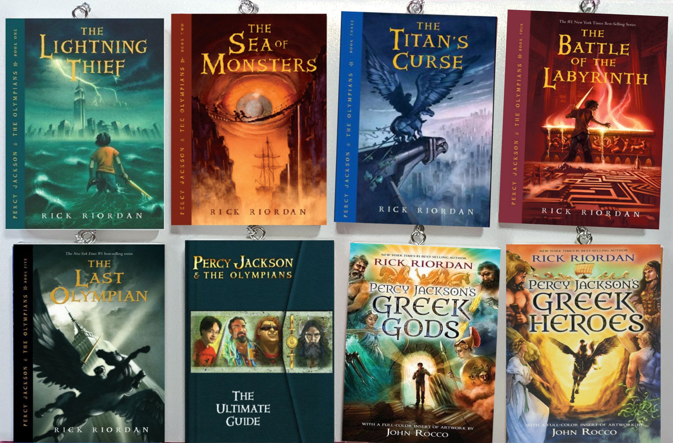 Handmade Set of 5 or 8 Percy Jackson, 5 Heroes of Olympus, 5 Trials of ...