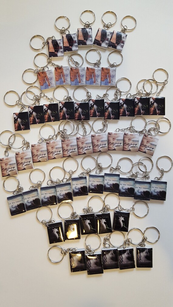 Bulk Custom Small or Mini Book Keychains Starting at a dozen | Etsy