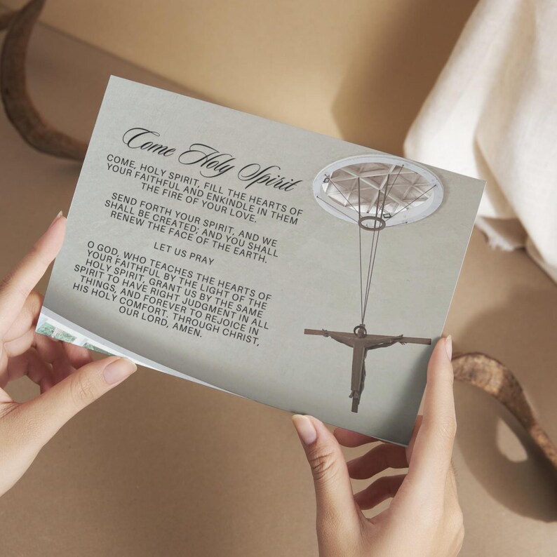 Holy Spirit Prayer Card - Etsy