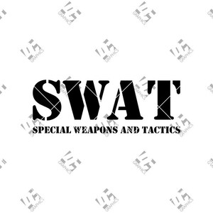 Police SWAT Special Weapons and Tactics Cutting File SVG - Etsy
