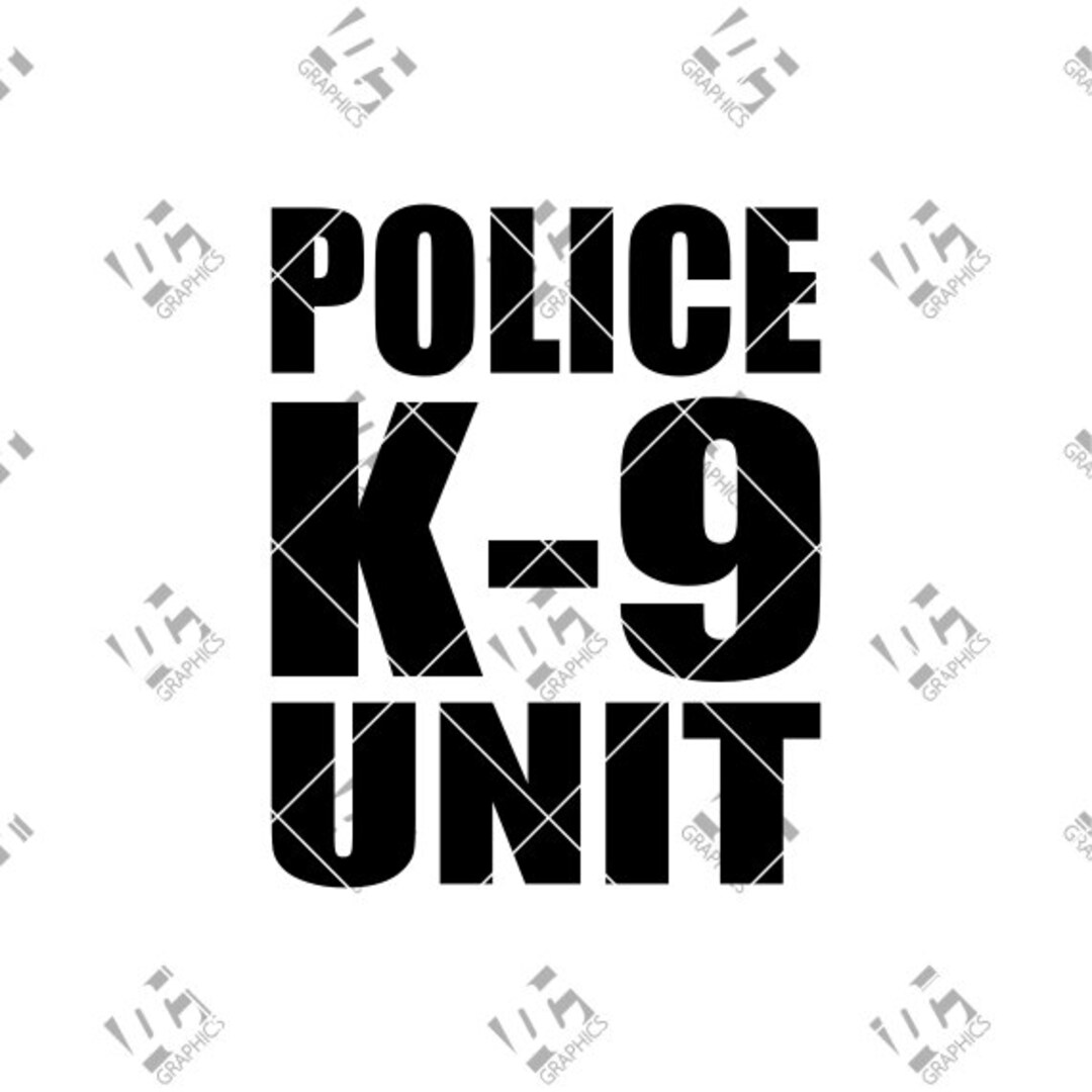 Police K-9 Unit 2- Cutting File in SVG, EPS, DXF, and Studio3 - Diy ...