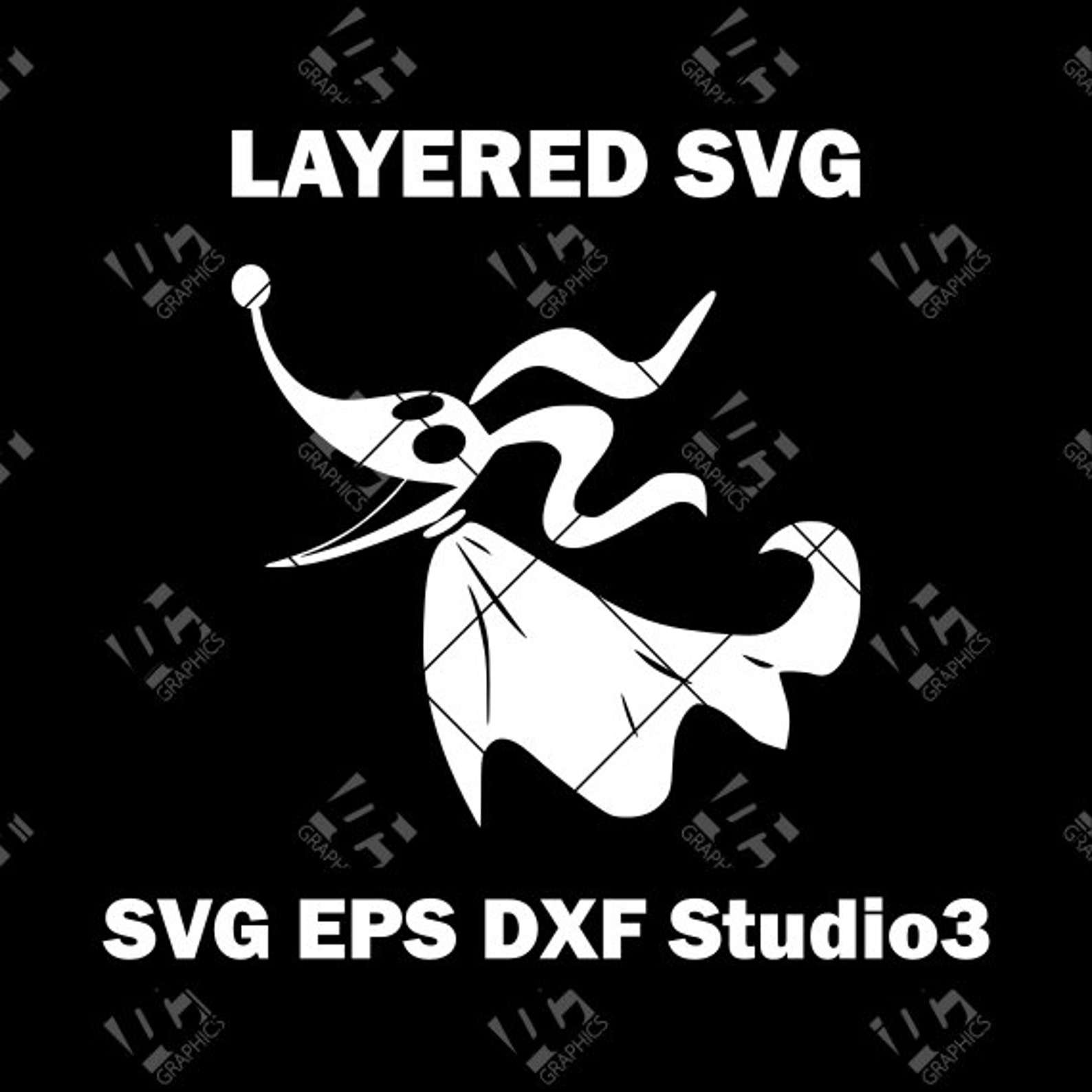 The Nightmare Before Christmas Zero Cutting File SVG EPS - Etsy