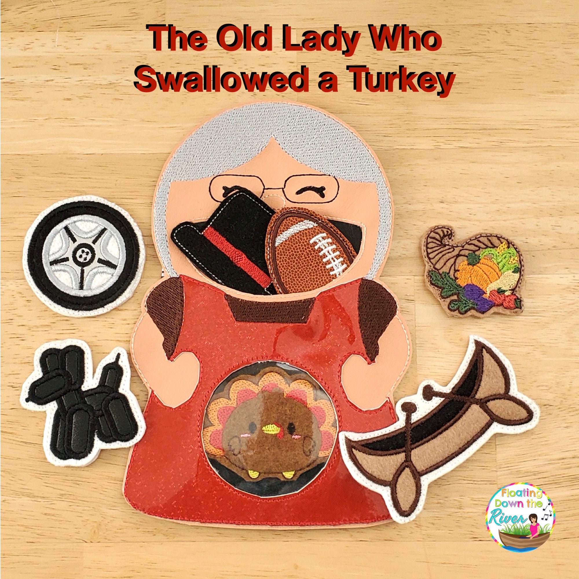 Old Lady Who Swallowed a Turkey Puppets for Music Education Preschool ...