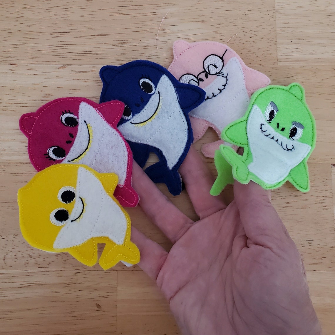Shark Finger Puppets Early Childhood Preschool Elementary | Etsy