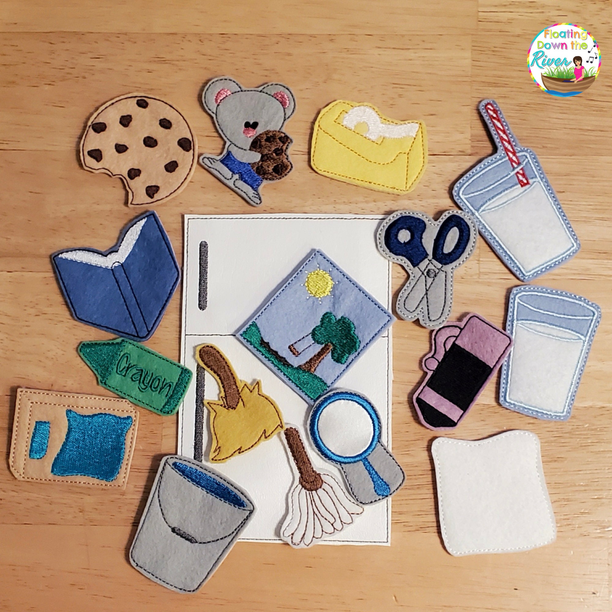 Mouse and Cookie Finger Puppets Bag Made of Vinyl & Felt for - Etsy