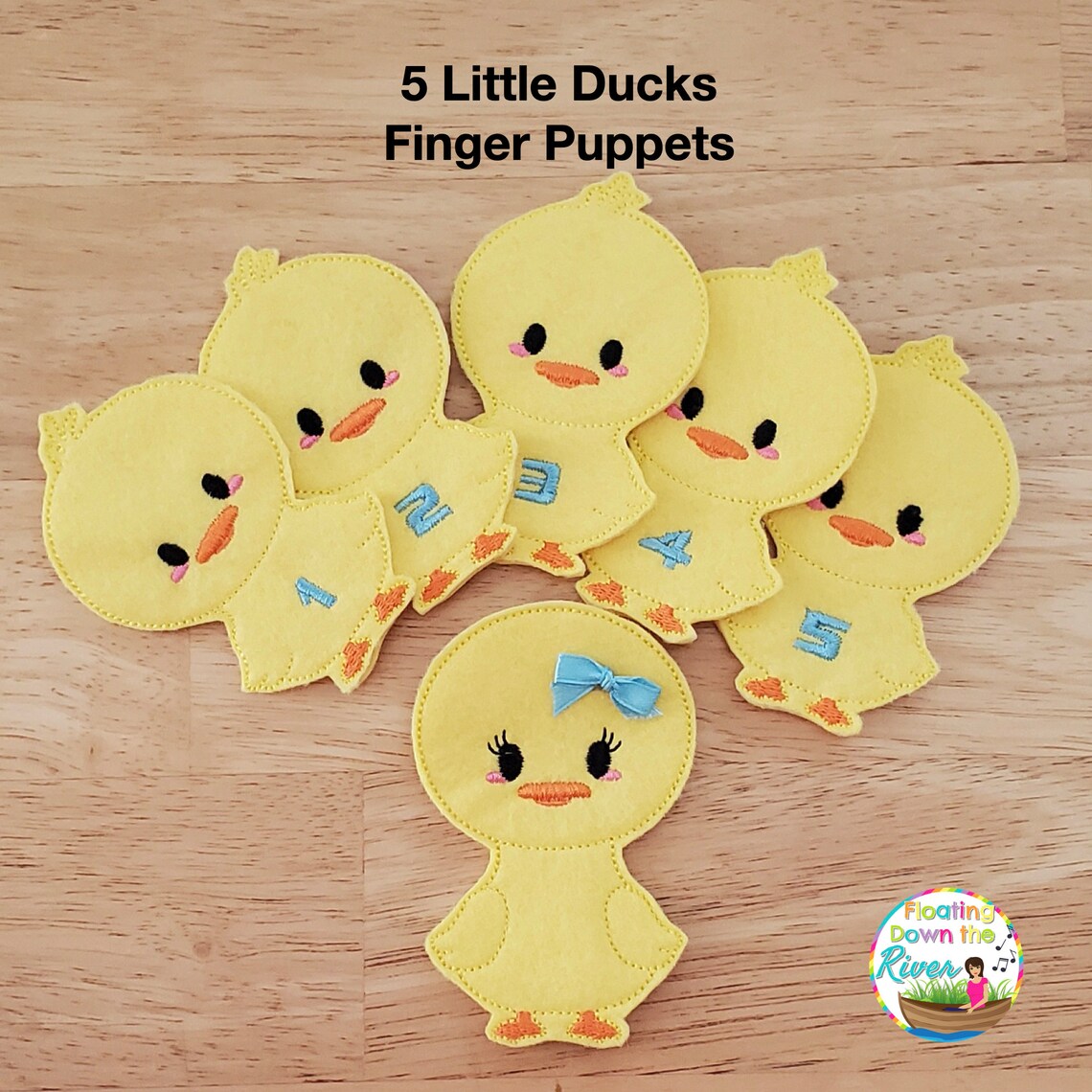 5 Little Ducks Finger Puppets for Music Education Preschool ...