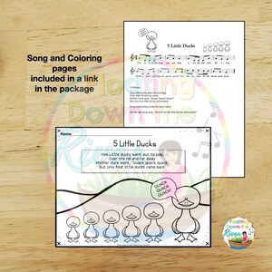 5 Little Ducks Finger Puppets for Music Education Preschool ...