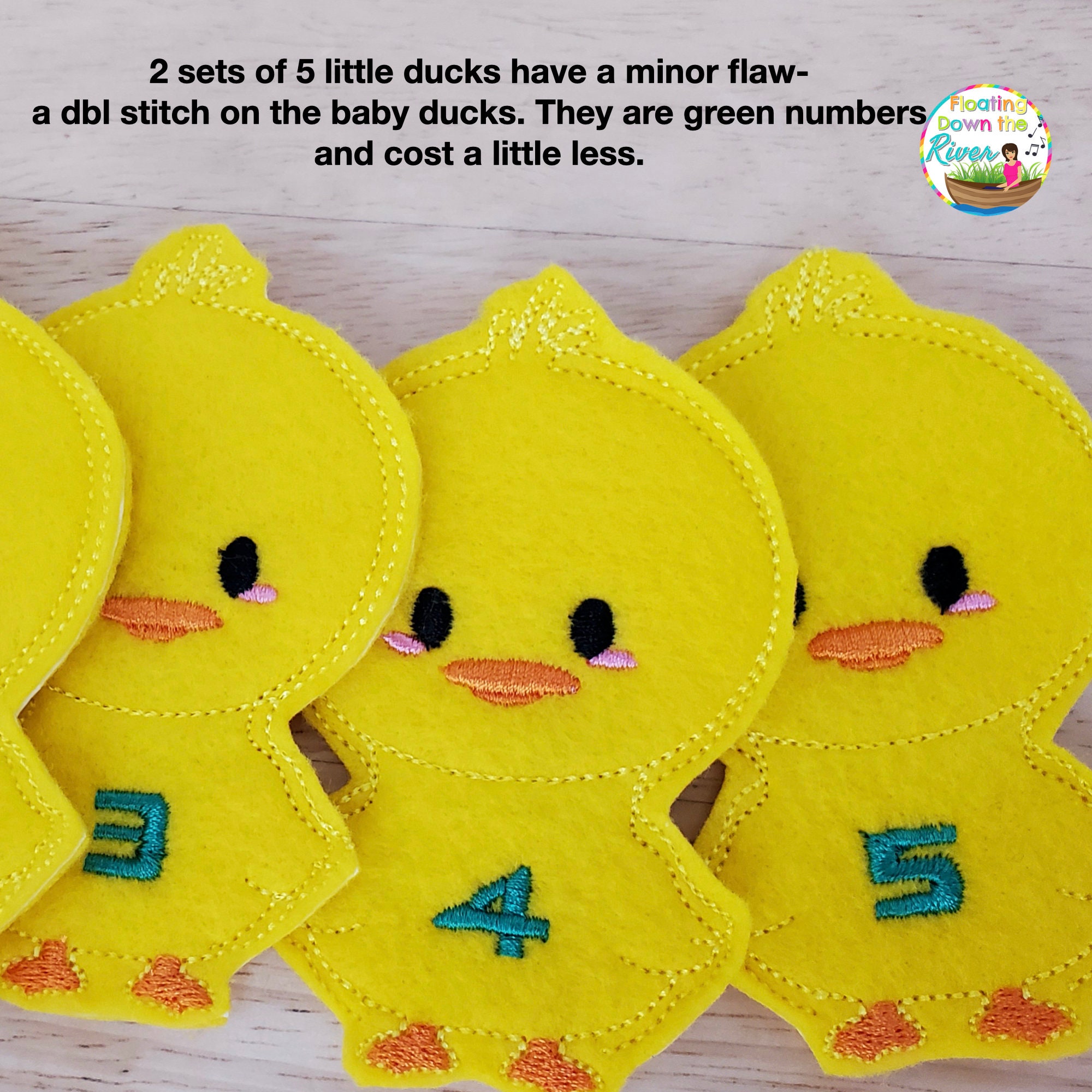 5 Little Ducks Finger Puppets for Music Education Ppreschool | Etsy
