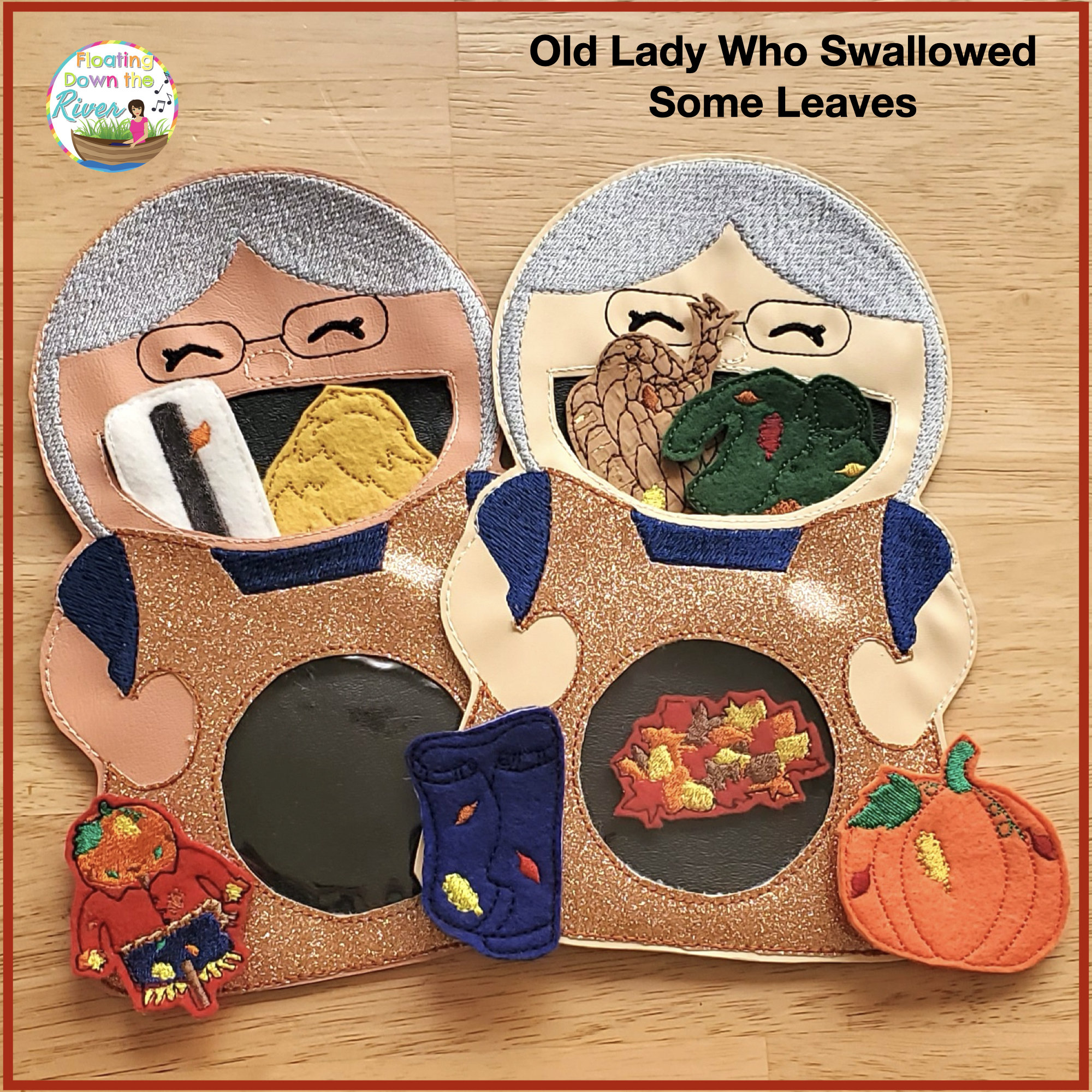Old Lady Who Swallowed Some Leaves Puppets for Music Education - Etsy
