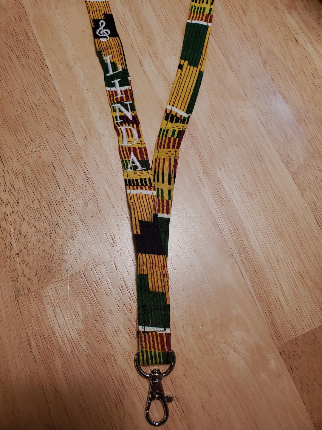 Kente Cloth African Drum Colored Lanyard Personalized Badge Holder Kent ...
