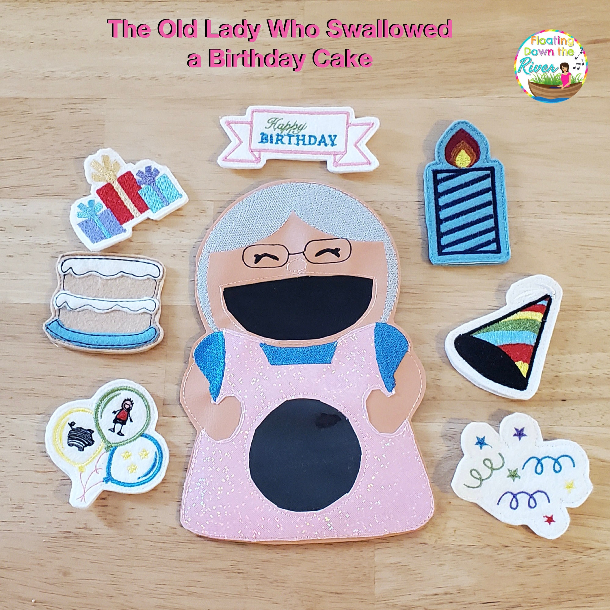 Old Lady Who Swallowed a Birthday Cake Puppets for Music - Etsy