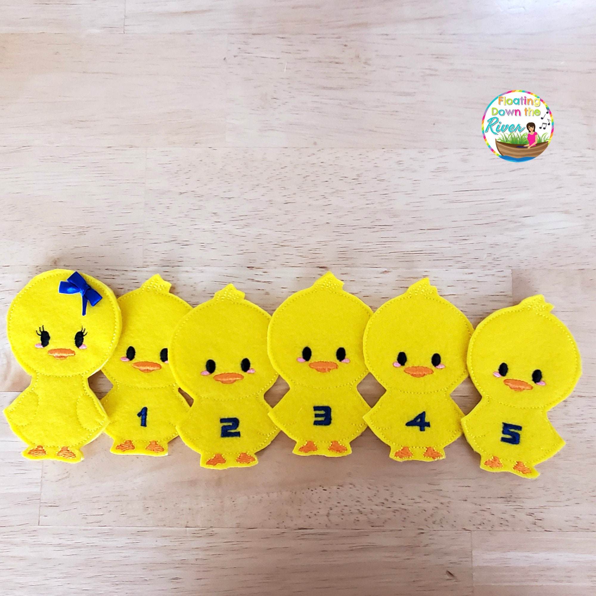 5 Little Ducks Finger Puppets for Music Education Ppreschool | Etsy