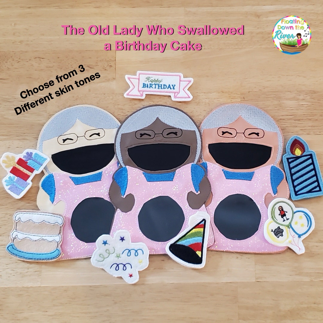 Old Lady Who Swallowed a Birthday Cake Puppets for Music Education ...