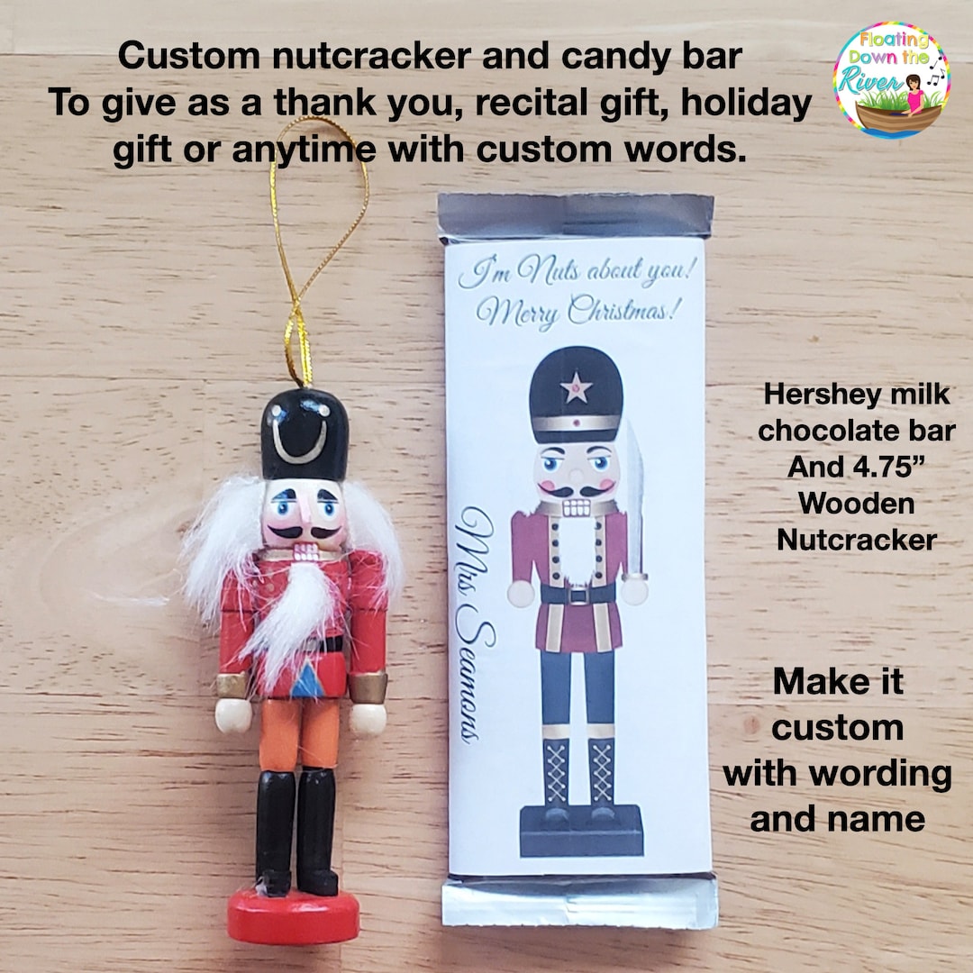 Nutcracker Custom Candy Bar and Nutcracker Gift for Music Teachers ...