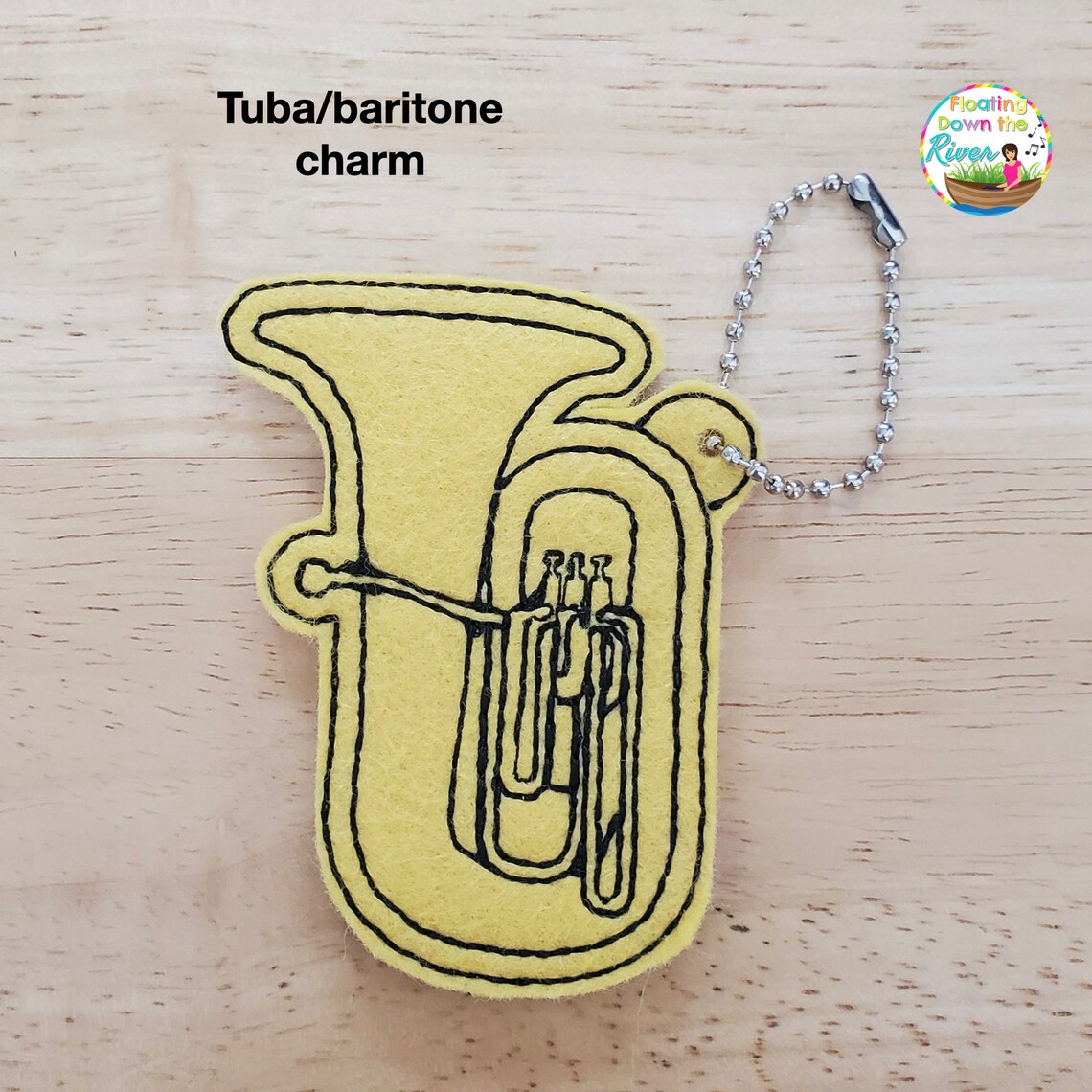 Tuba Baritone Euphonium Music Instrument Charm for Purse or | Etsy