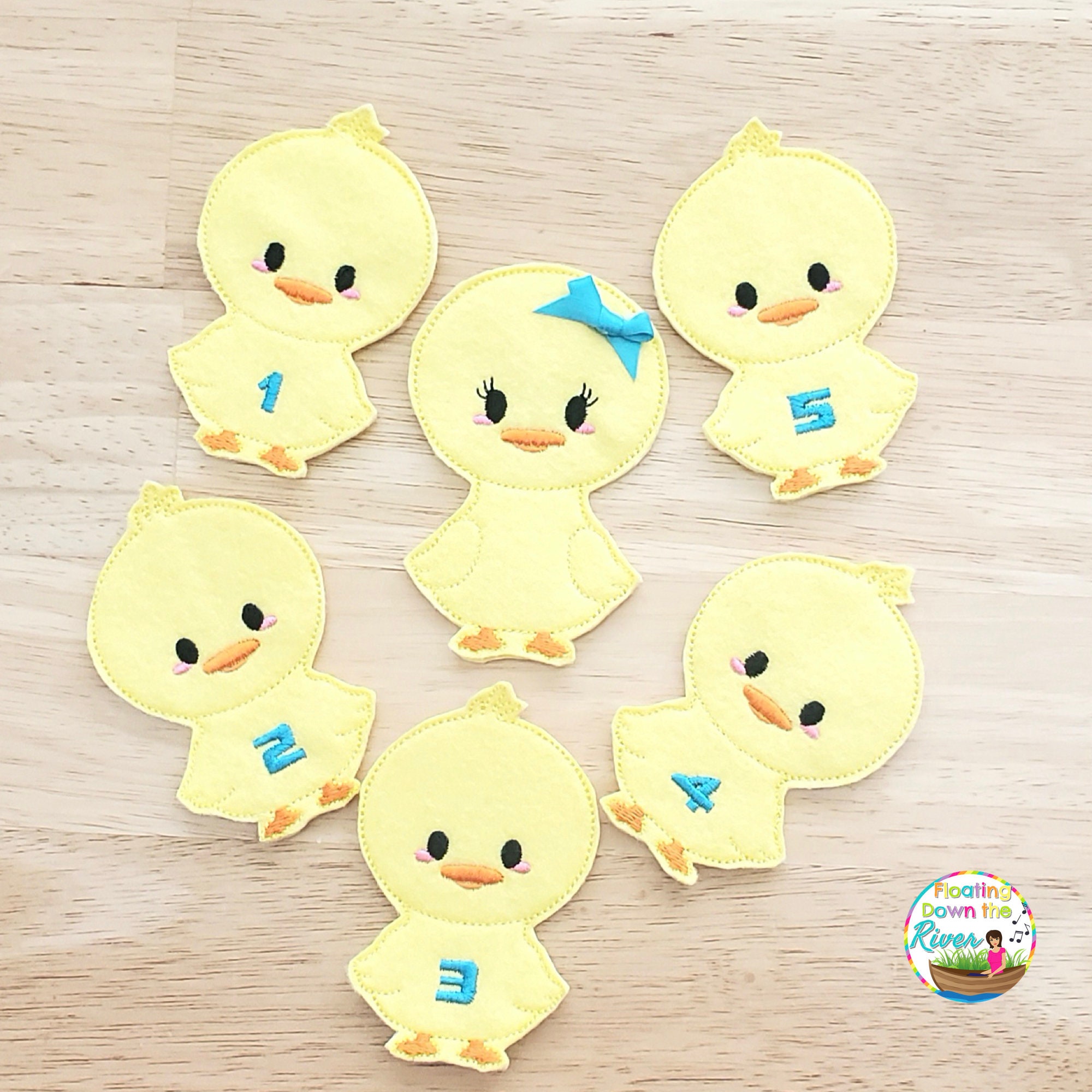 5 Little Ducks Finger Puppets for Music Education Preschool - Etsy Sweden