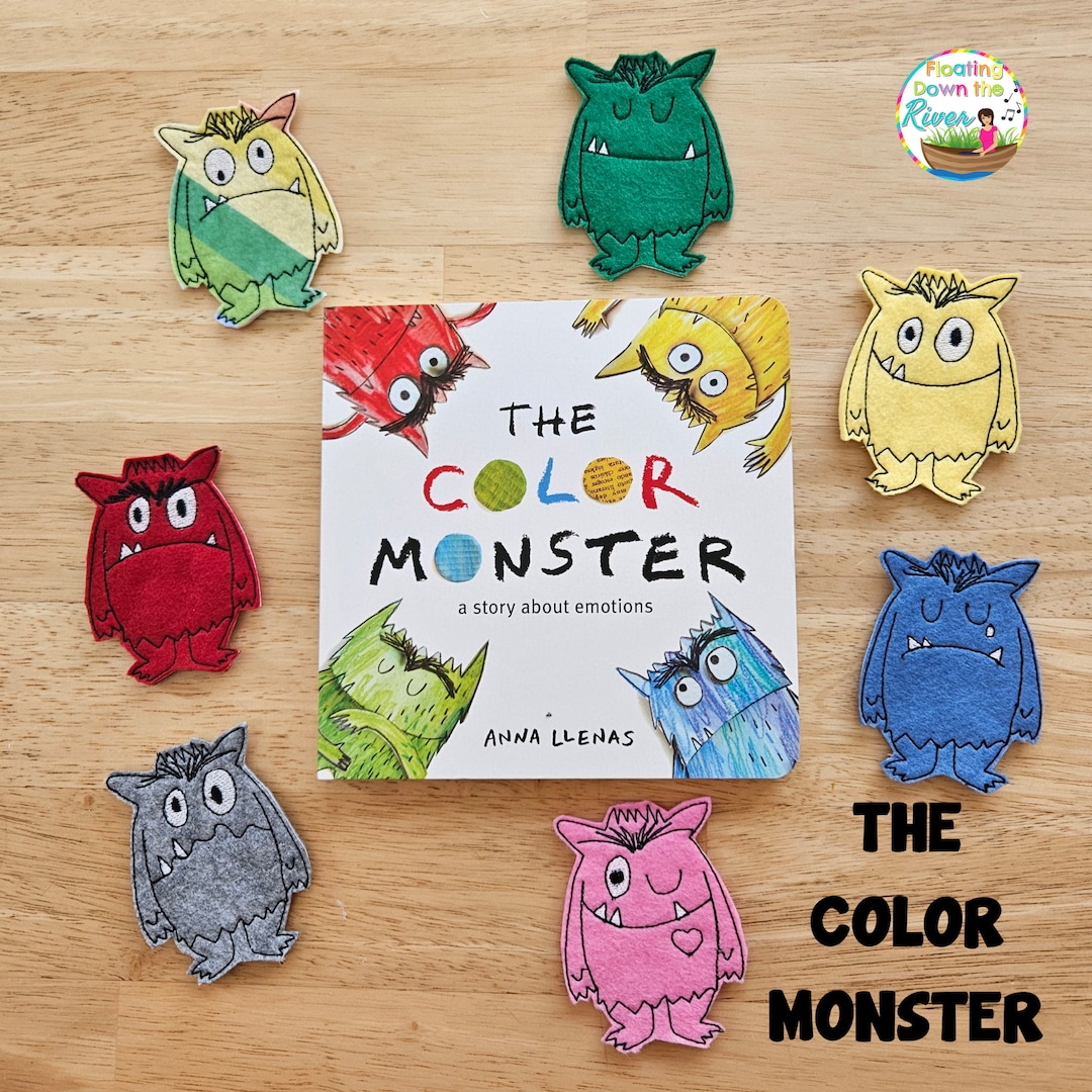 The Color Monster Finger Puppets for Education Preschool Kindergarten ...