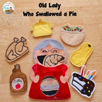 There Was an Old Lady Who Swallowed a Fly - Book Companion Minis - Etsy
