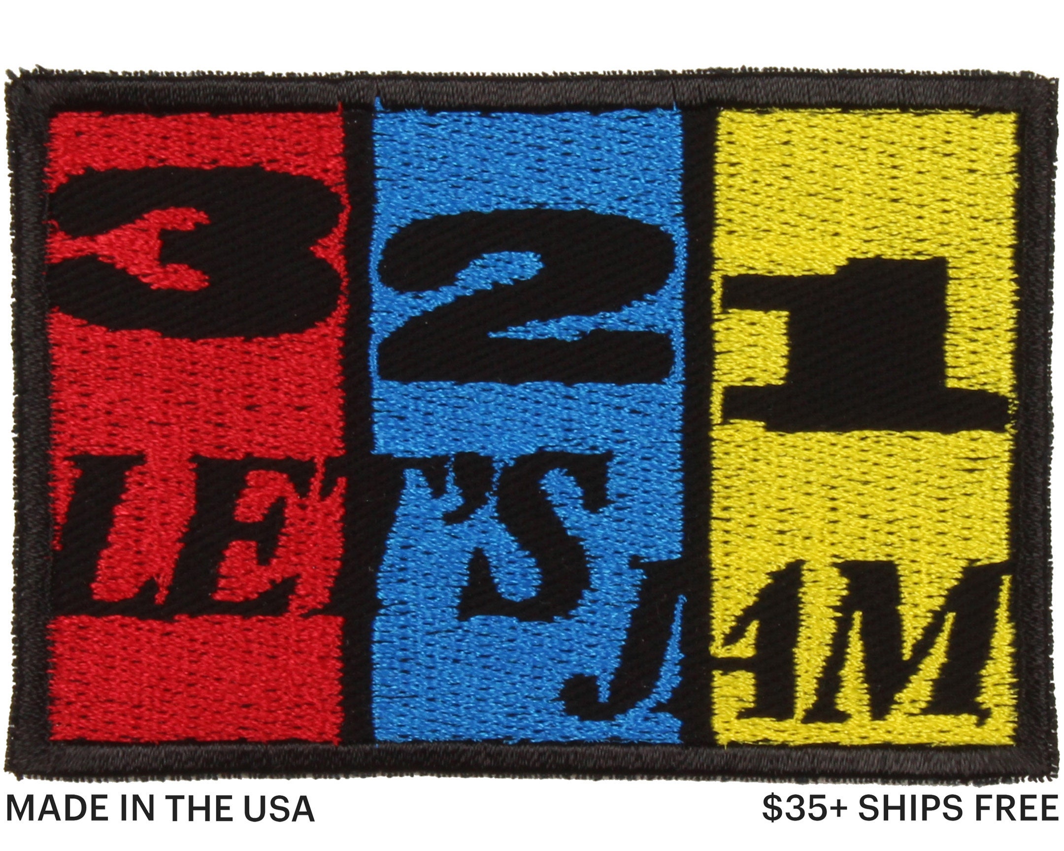 321 Let's Jam Patch Made in USA 3 X 2 - Etsy Canada